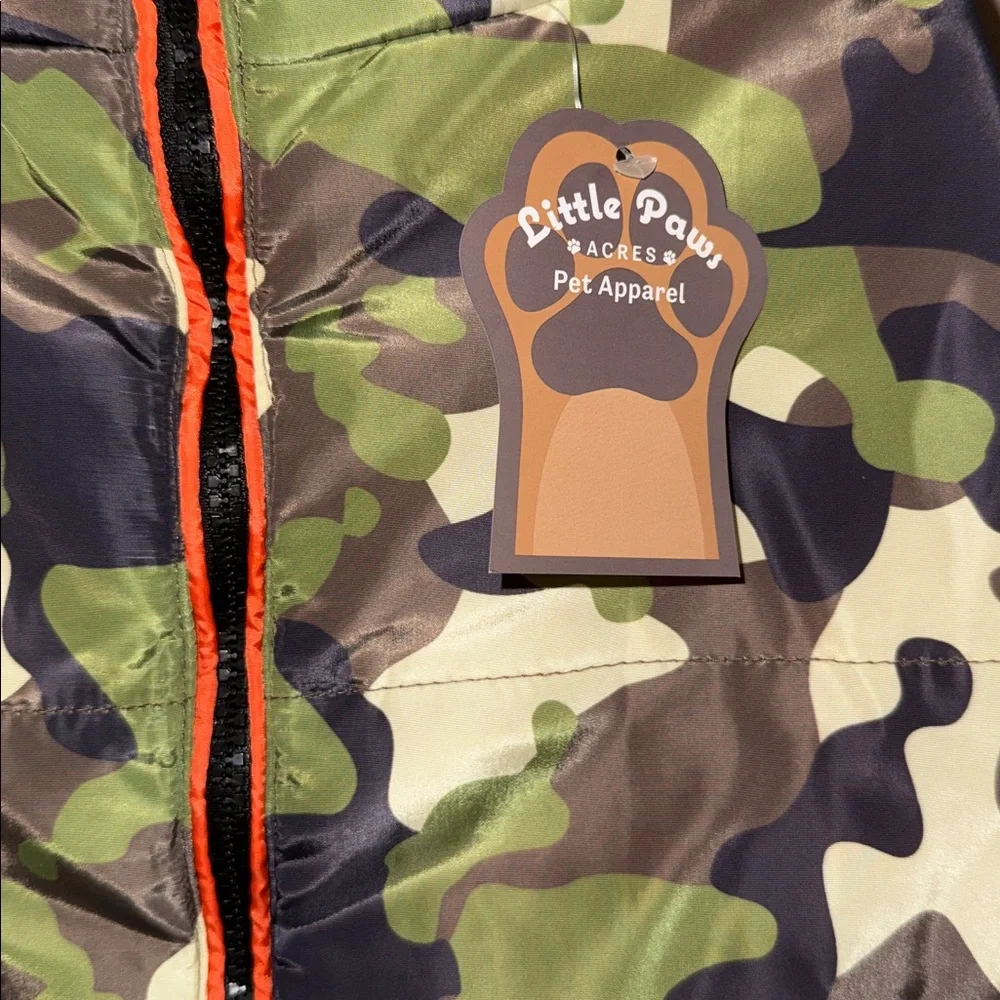 Little Paws Acres | Dog | Nwt Little Paws Acres Camouflage Zip Up ...